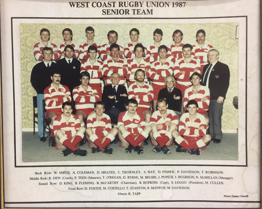 1987 West Coast – West Coast Rugby Memories