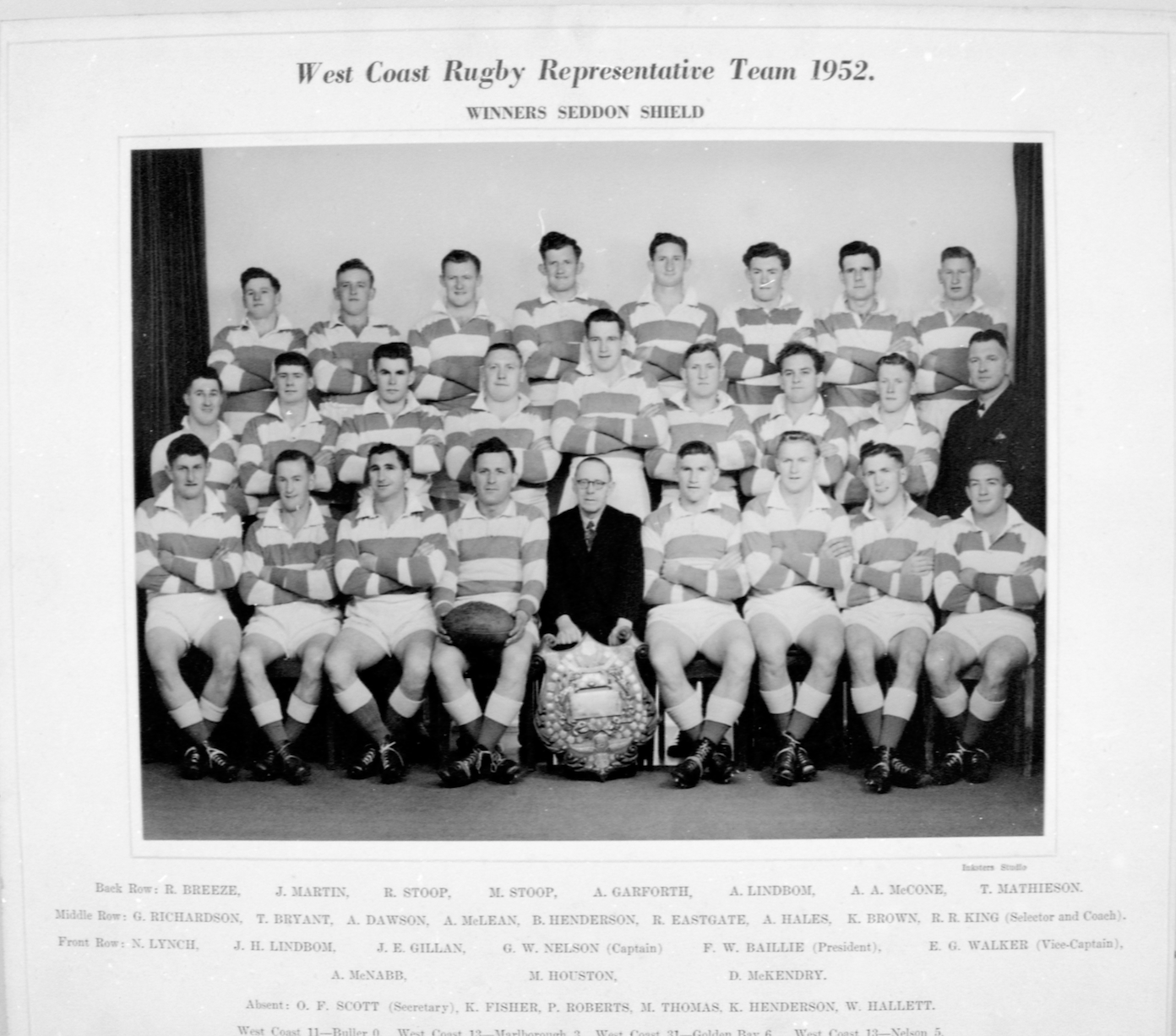 1952 – West Coast Rugby Memories